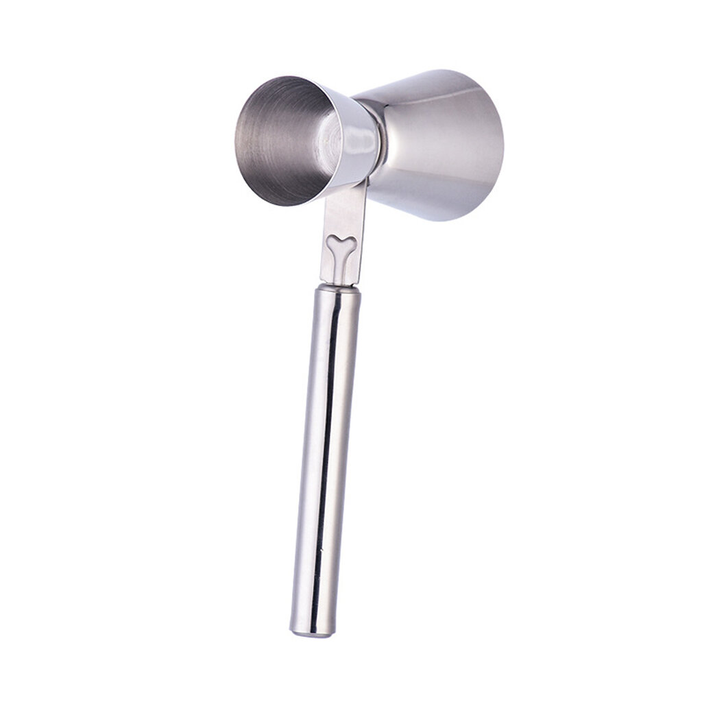 Мерный стаканчик с прямым горлышком и двуглавой ручкой из нержавеющей стали объемом 15/30 мл