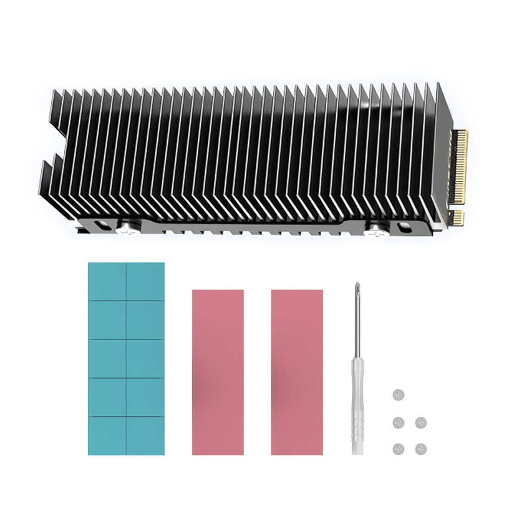Пылезащитный радиатор M2 NVME NGFF для SSD-накопителя M.2 2280 Cooler Радиатор из алюминиевого сплава с теплопроводностью Силиконовой прокладки Coole