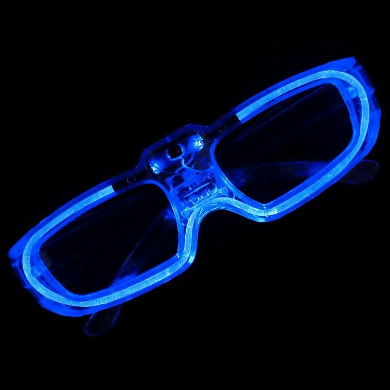Квадратные очки в форме сердца с LED-освещением для подарков на Рождество и Хэллоуин, реквизит для вечеринки