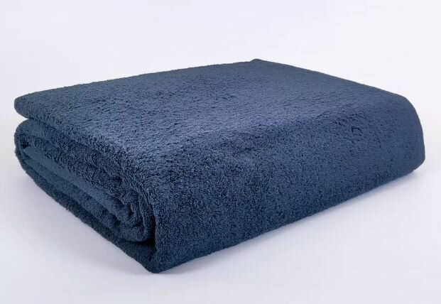 Полотенце банное, махровое 100х150 см Хлопок 100% Темно-Серый
