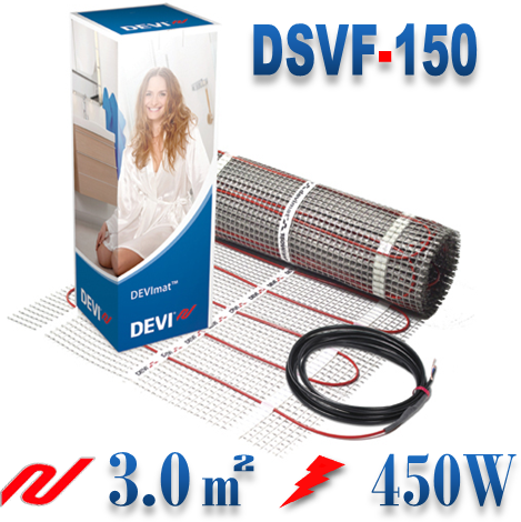 Нагревательный мат DEVI Девимат DSVF-150 140F0333 450 Вт 0,5x6 м