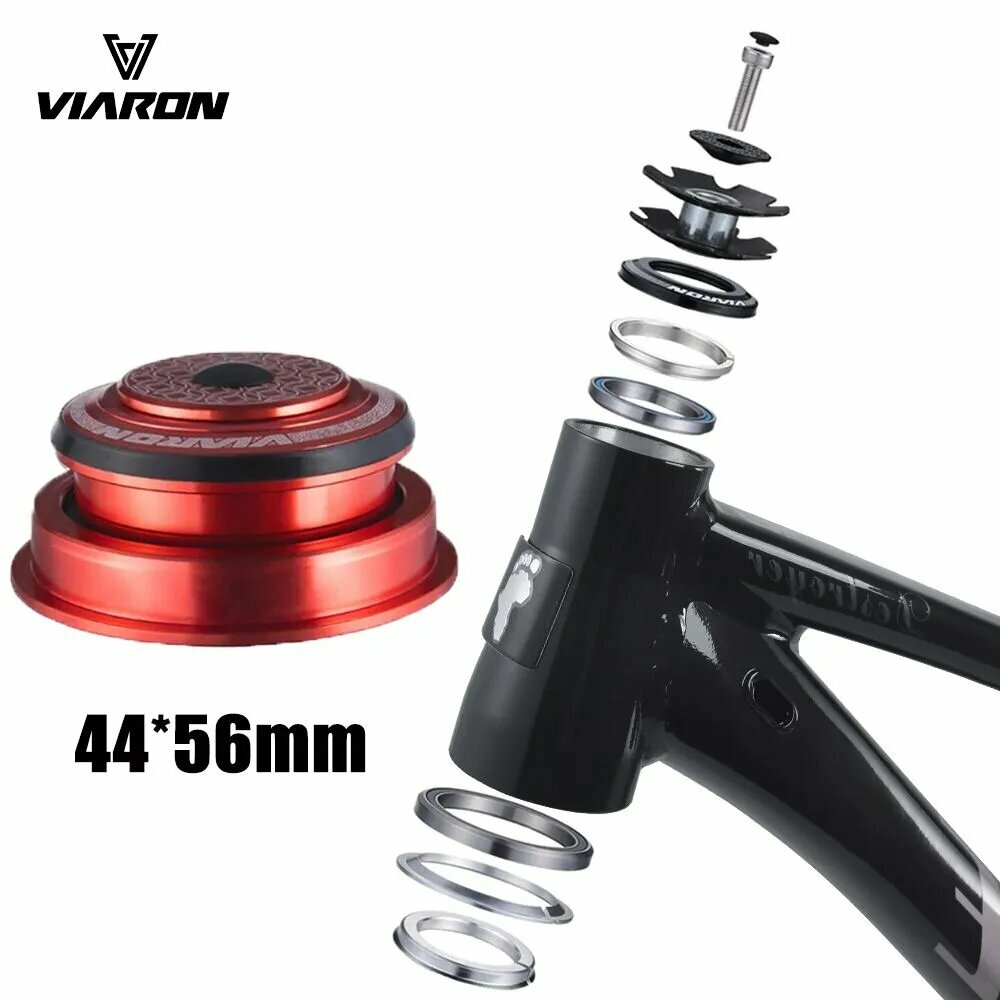 VIARON 44*56mm конические прямые чаши комплект подшипник черный