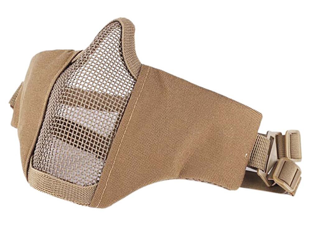 Маска для страйкбола Kingrin с регулирующимся ремнем тан