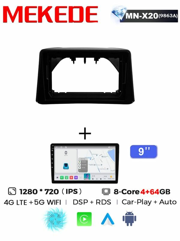 Магнитола 9" Mekede MN X20 Pro 4/64 Gb Opel Mokka 1 2012-2016 carplay