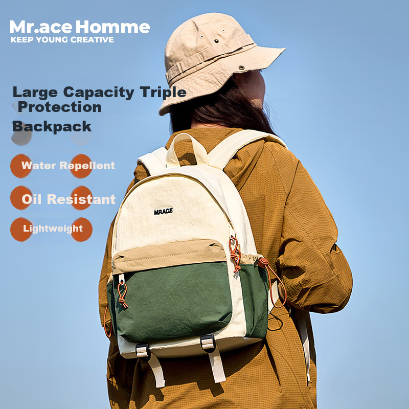 Рюкзак Mr.ace Homme, Lightweight Travel Backpack Women Waterproof Hiking Camping, водонепроницаемый, для путешествий, для активного отдыха, школьный, лёгкий, для женщин