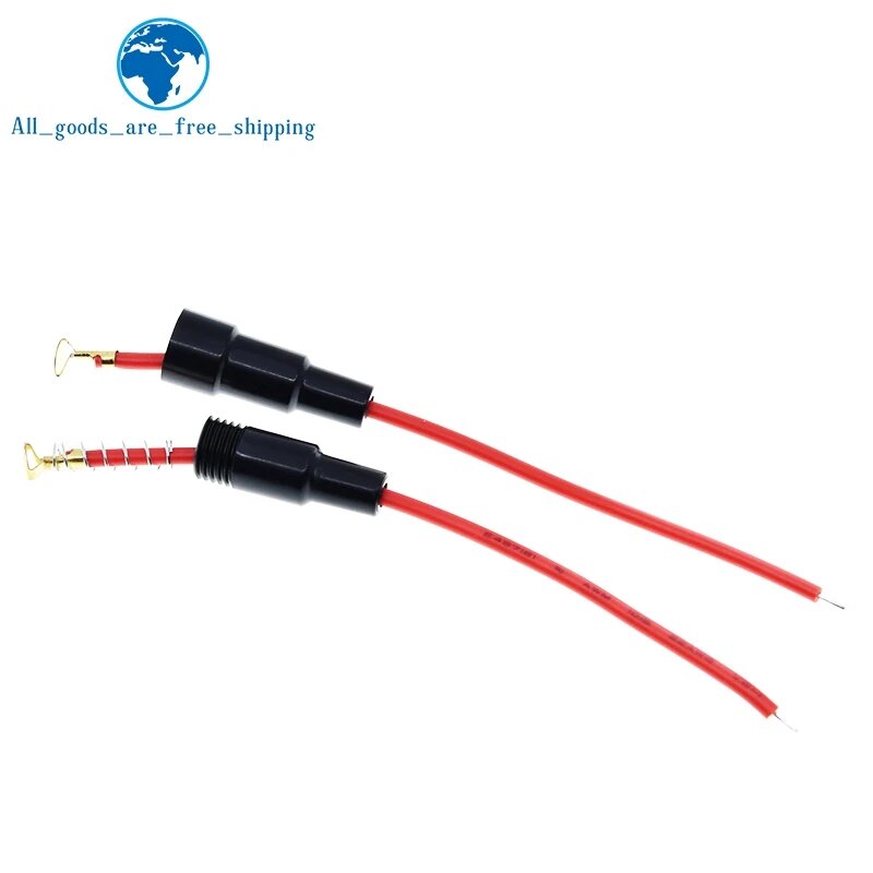 1/5 пар, 5*20 мм, держатель стеклянного предохранителя, винтовой тип 5X20 мм с проводом 22 AWG, кабель 250 В, стеклянная трубка предохранителя, корпус предохранителя