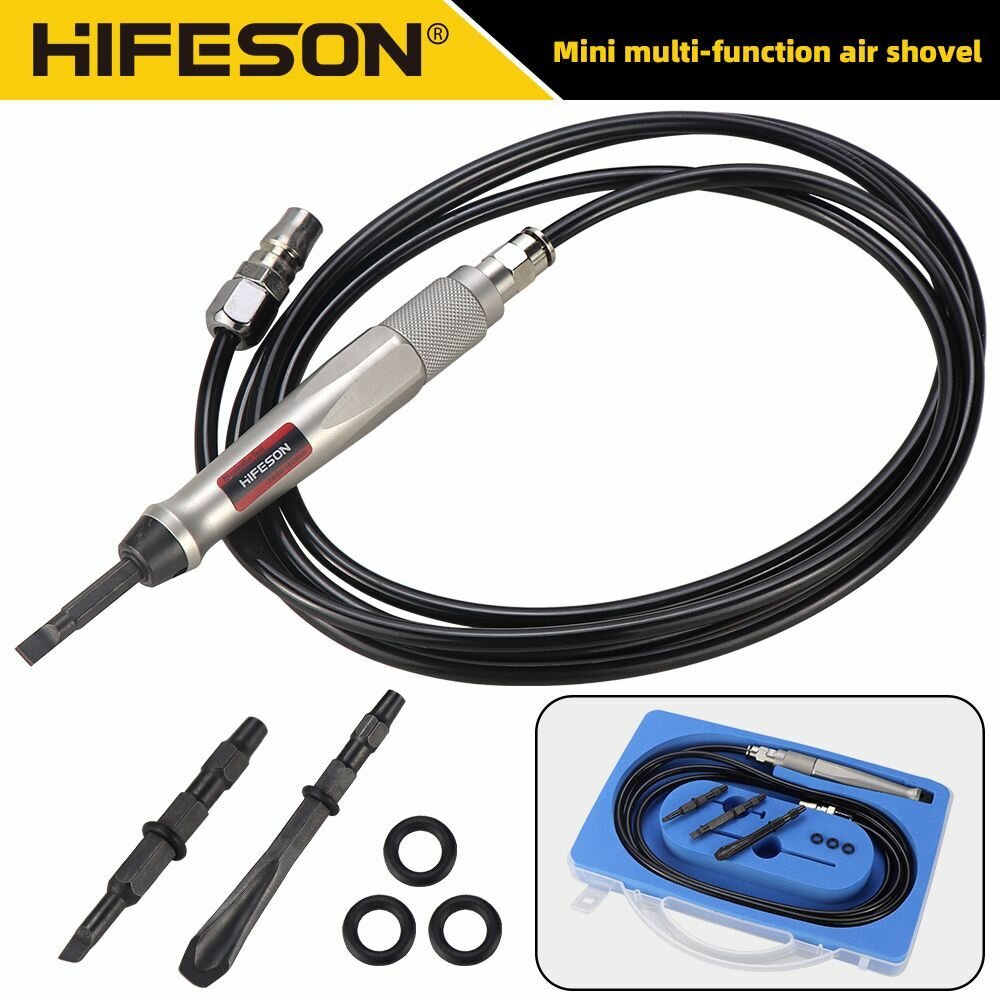 HIFESON Пневматическое долото, пневматическая мини-лопатка, в комплект входят три долота