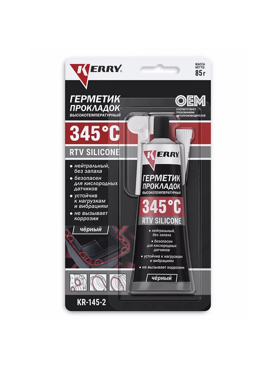 Герметик термостойкий черный 85 мл