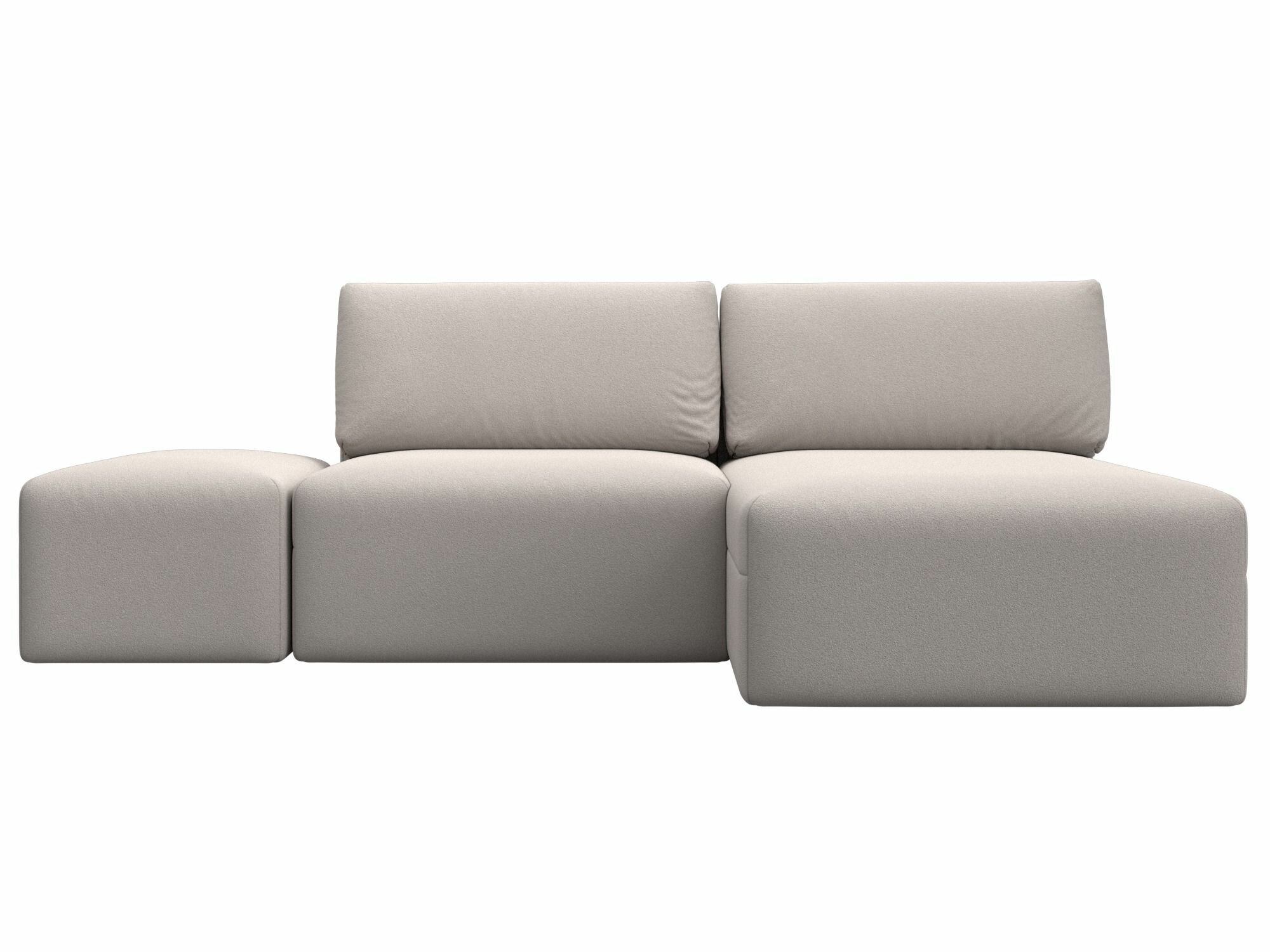 Диван угловой модульный с пуфом Бэйз НПБ угол универсальный