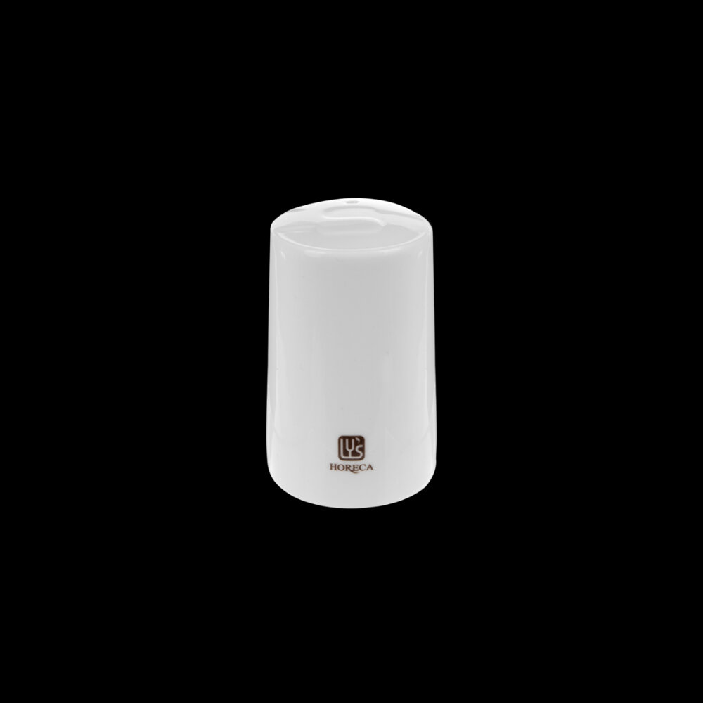 Солонка фарфоровая белая традиционная без рисунка KLEN для дома