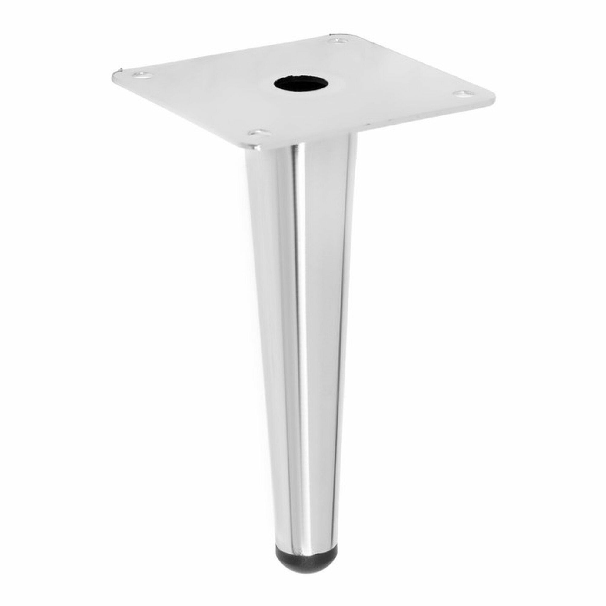 Опора мебельная CAPPIO OP08, h=150 мм, толщина площадки 1.8 мм, цвет хром