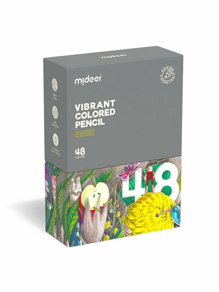 Набор карандашей пастельных, прямоугольный корпус, 4 цвета в наборе