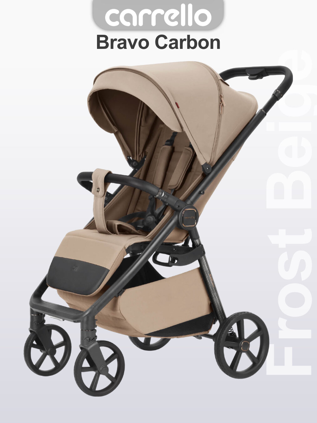 Прогулочная коляска Carrello Bravo carbon Frost Beige