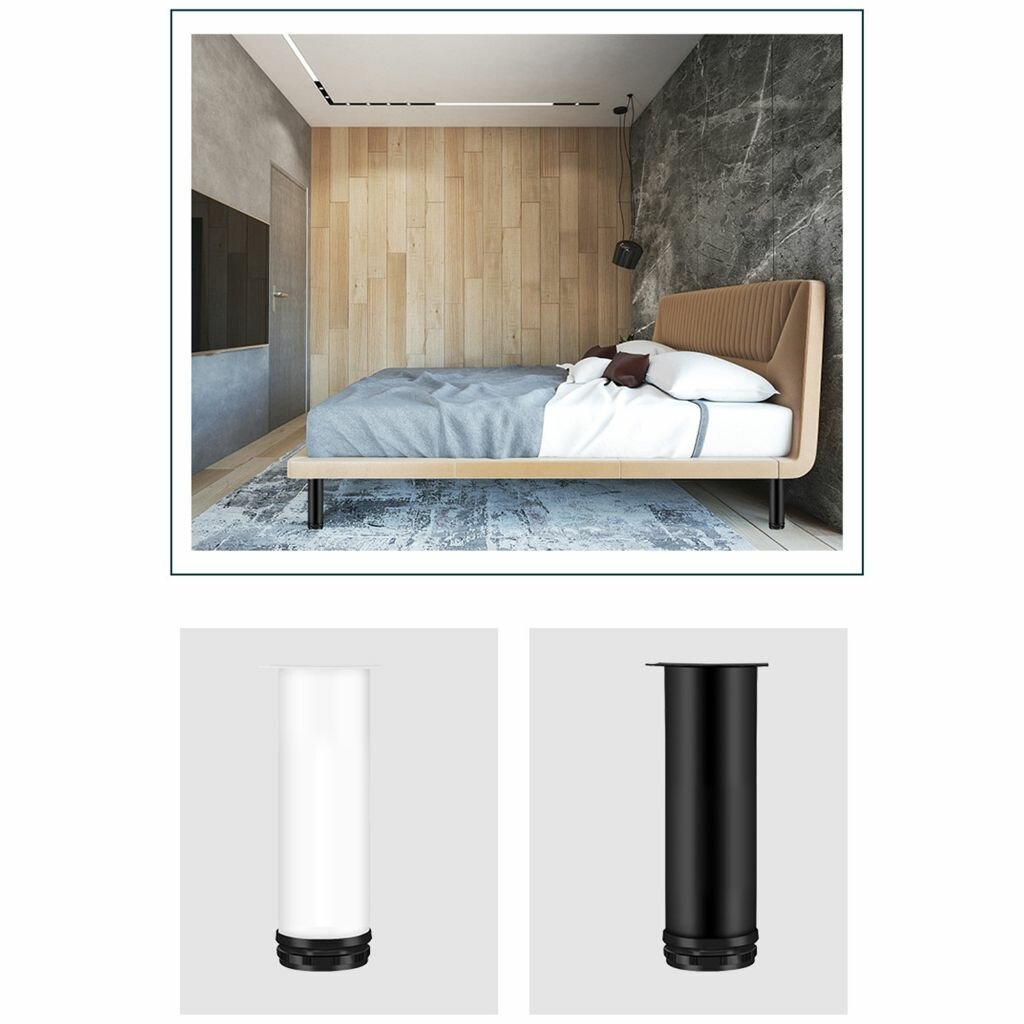 4 шт, металлические регулируемые ножки для мебели, шкафа, сверхмощная кровать, центральная рама, опорная ножка стола, дивана