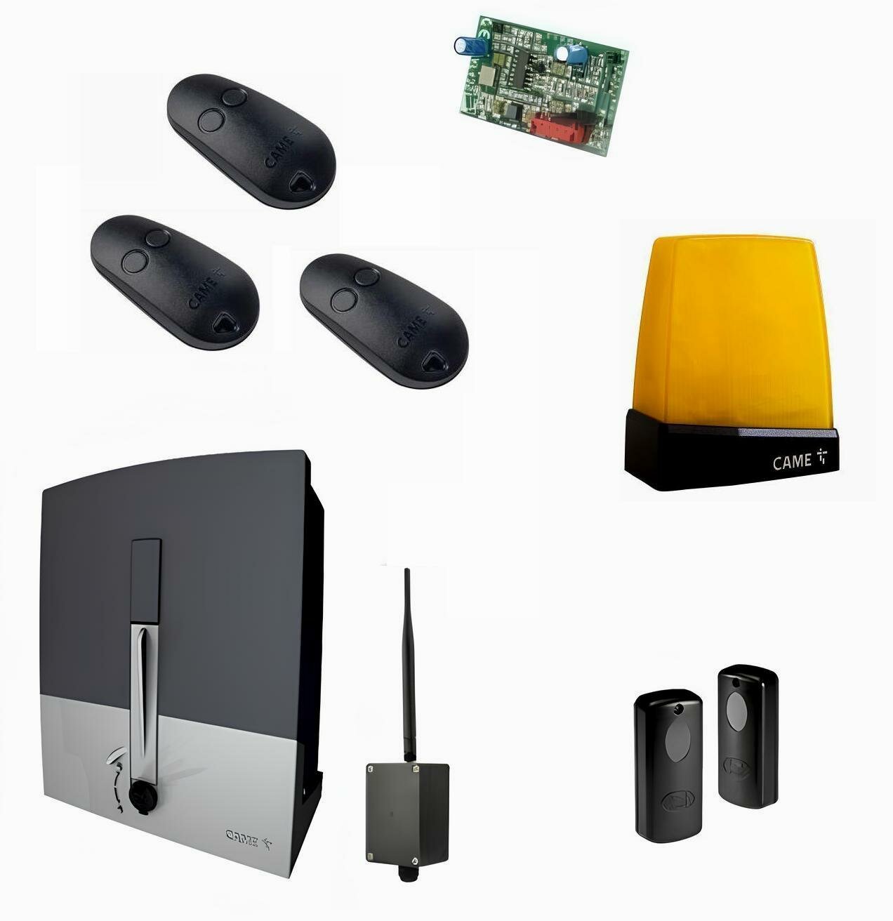 Автоматика для откатных ворот BXL04AGS FULL-BT-Т3, комплект: привод, радиоприемник, 3 пульта, фотоэлементы, лампа, антенна, Bluetooth-модуль