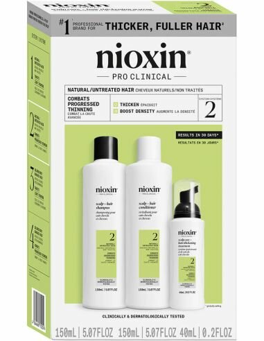 NIOXIN Hair System Kit 02 - набор Система 2 (шампунь 150мл + кондиционер 150мл + маска 40мл)