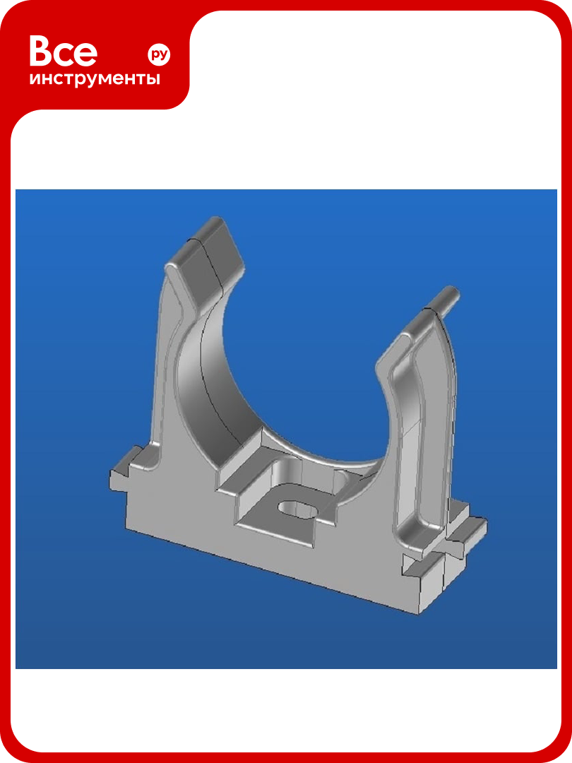 Крепеж-клипса AGIS для монтажного пистолета Ø 25 мм, 50 шт. в упаковке Серый 72.01.01.25.50