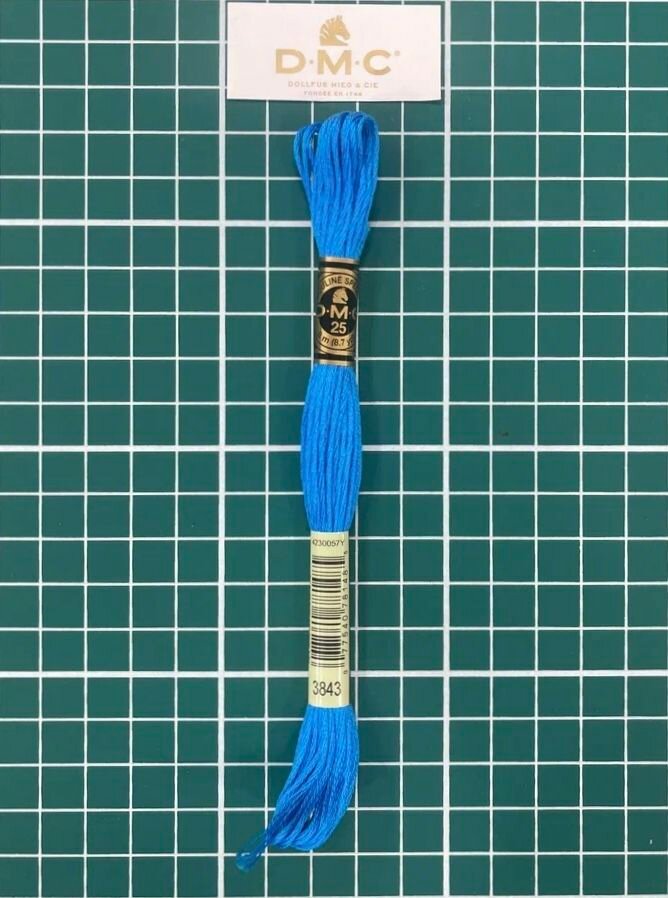 DMC, col: 3843, Мулине