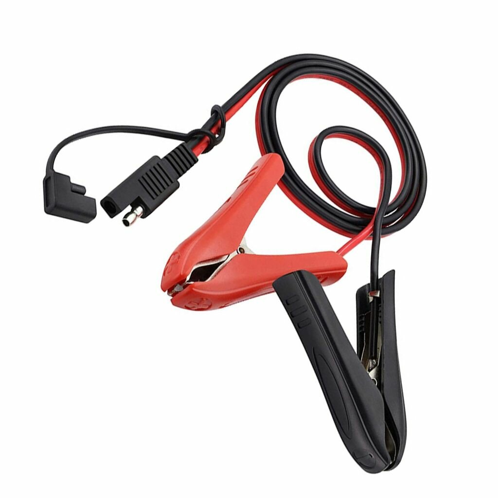 Водонепроницаемый кабель для зарядки SAE с зажимами типа "крокодил" для мотоциклов, грузовиков 12-24V