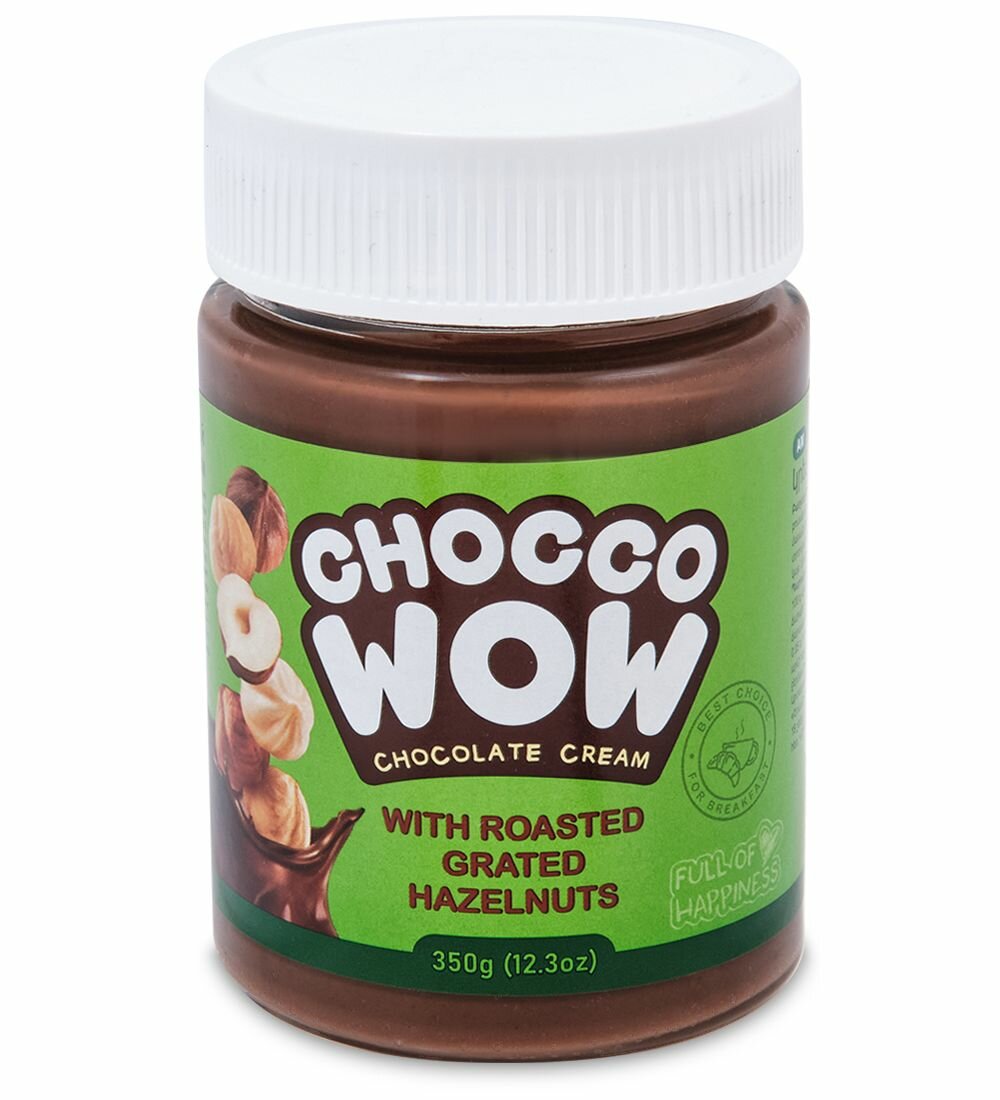 Шоколадный крем с жареным тертым фундуком 350гр (ChoccoWow)