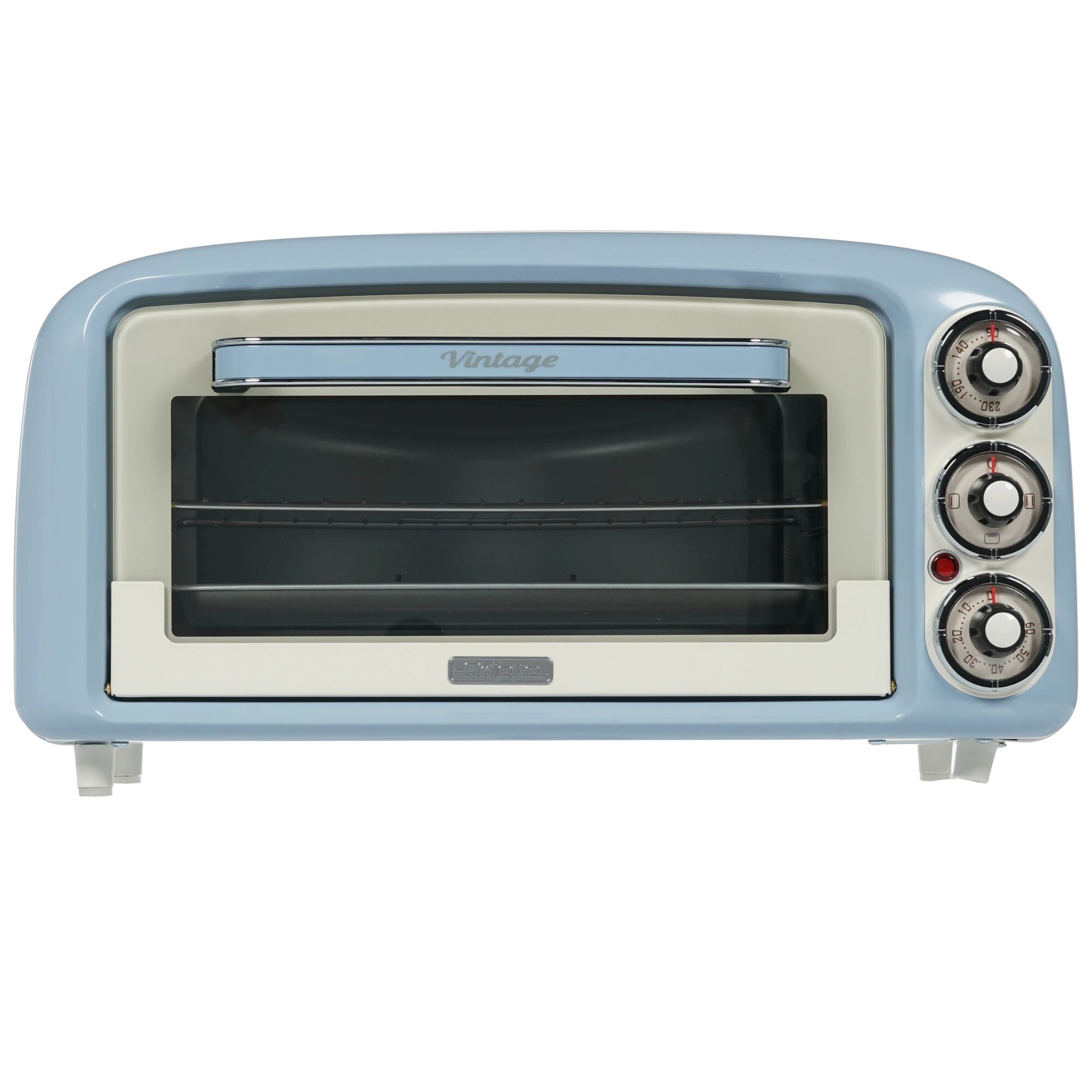 Мини-печь Ariete "Vintage" 979/05, с таймером, голубая, 24,5x40 см, 1380 Вт
