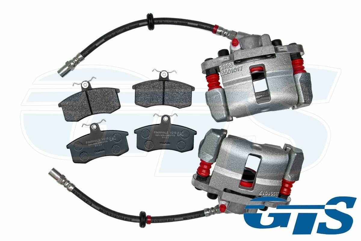 Суппорт переднего тормоза c колодками FINWHA GTS для а/м ВАЗ 2108