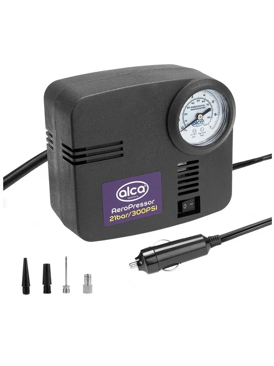 Автомобильный компрессор "Турбо" с манометром