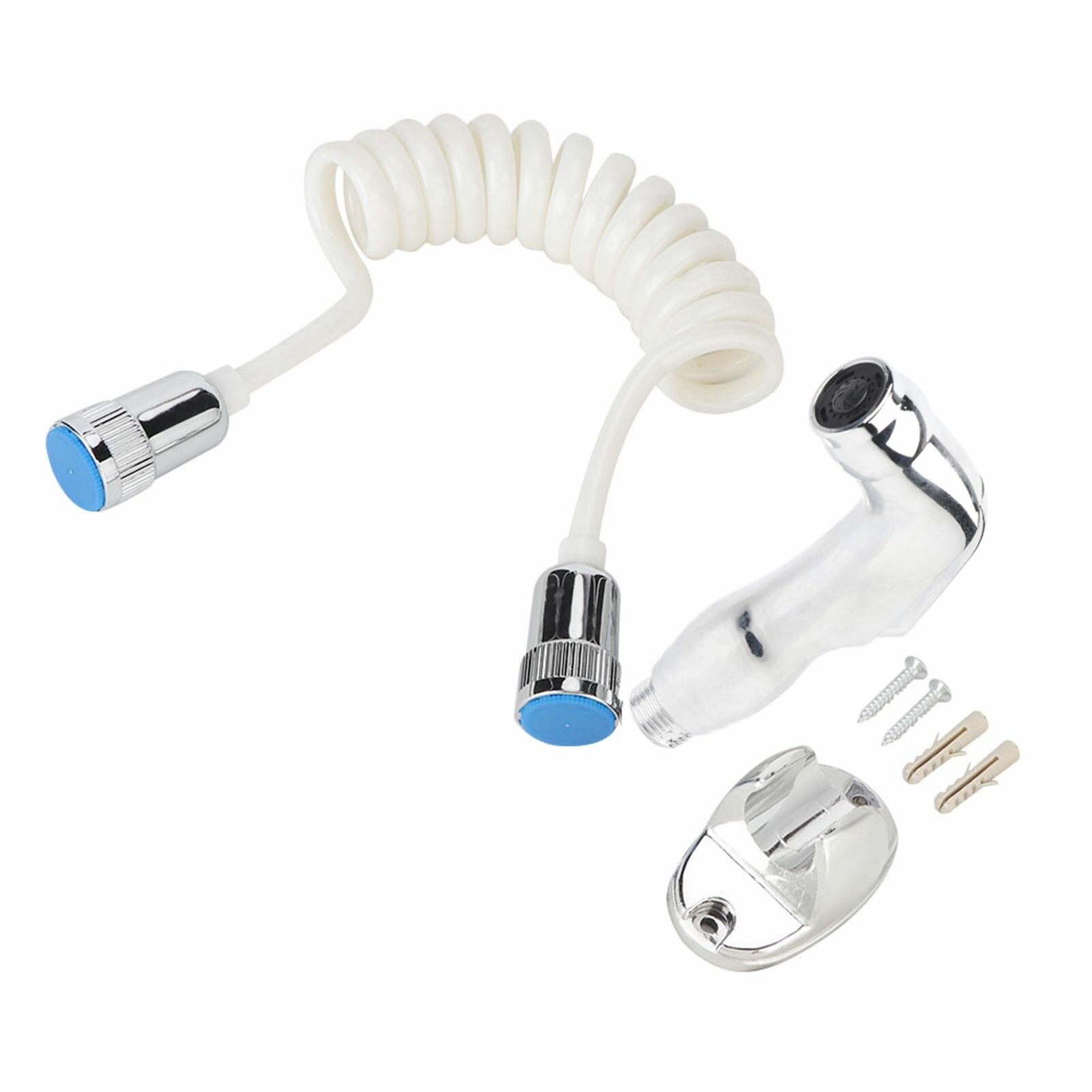 Ручной распылитель для душа для унитаза и биде из АБС-пластика с полиуретановой пружинной трубкой и разъемом G1/2" BSP для легкой установки
