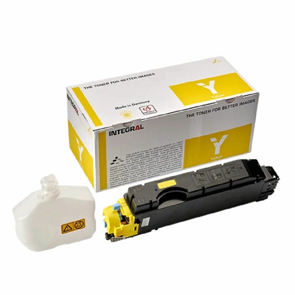 INTEGRAL Расходные материалы TK - 5140Y Картридж+ бункер для тонера, с чипом для Kyocera Ecosys M6030cdn, M6530cdn, P6130cdni жёлтый 5000 стр.