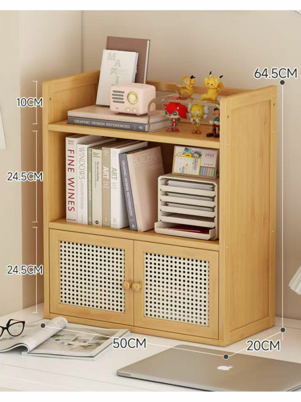 Многоярусная бамбуковая полка для хранения, компактная напольная стеллаж-этажерка в гостиную, спальню, кухню, экологичная организация пространства, деревянный стиль