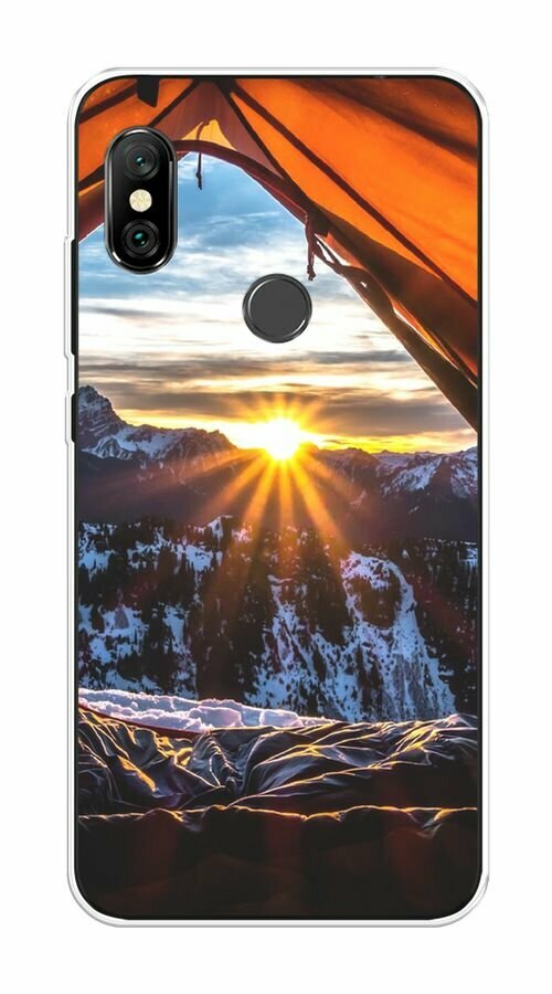 Чехол на Xiaomi Redmi Note 6 Pro / Сяоми Редми Нот 6 Про с принтом "Горы 7"