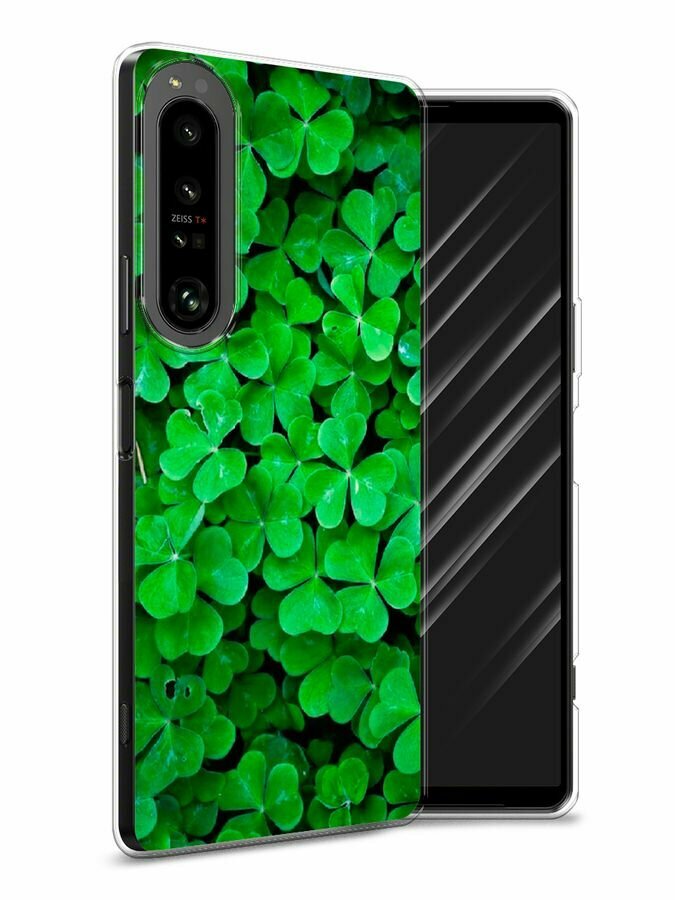Чехол на Sony Xperia 1 IV / Сони Иксперия 1 IV с принтом "Клевер"