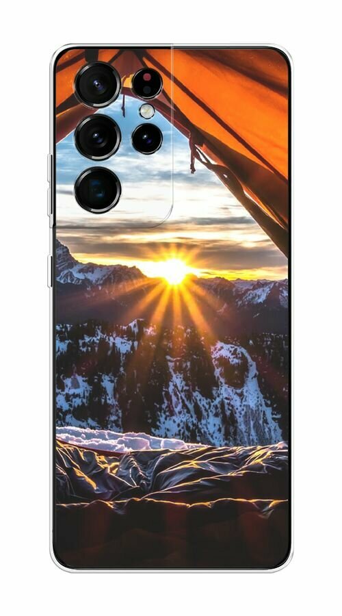 Чехол на Samsung Galaxy S21 Ultra / Самсунг Галакси S21 Ультра с принтом "Горы 7"