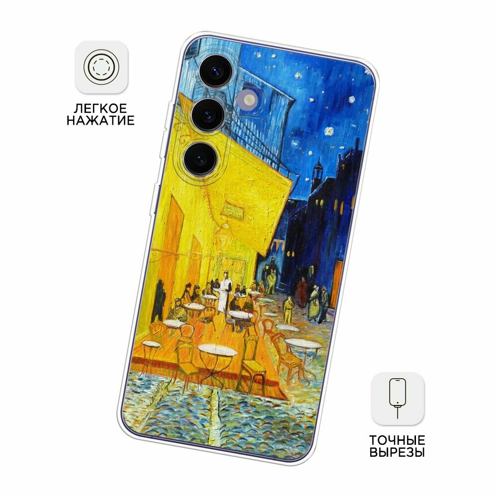 Чехол на Samsung Galaxy S24 Plus / Самсунг S24 Plus с принтом "Ван Гог Желтый дом" — фото 1