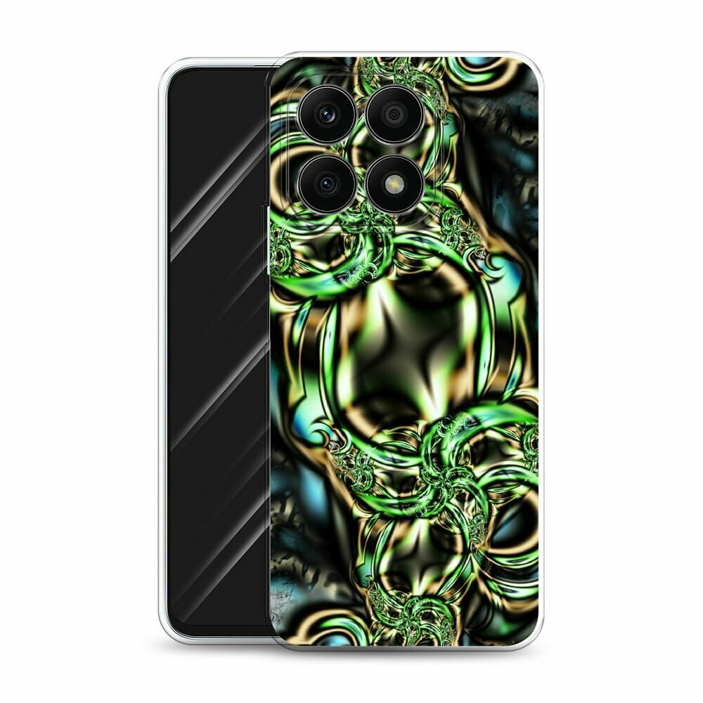 Силиконовый чехол на Honor X8A / Хонор X8A с принтом Абстракция 18 — фото 1