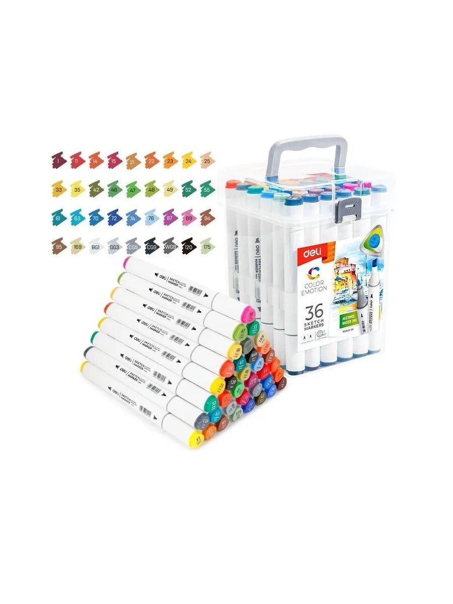 Набор маркеров для скетчинга E70803-36 Color Emotion (36шт.)