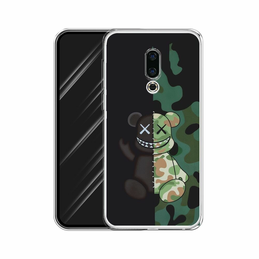 Чехол на Meizu 16th / Мейзу 16th с принтом "KAWS 23 февраля 1" — фото 1