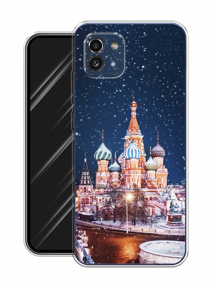 Чехол на Samsung Galaxy A03 / Самсунг Галакси А03 с принтом "Москва 1" — фото 1