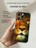 Чехол на Apple iPhone 16 Pro / Айфон 16 Про с принтом "Лев арт 8"