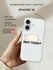 Чехол на Apple iPhone 16 / Айфон 16 с принтом "Cat not today", прозрачный