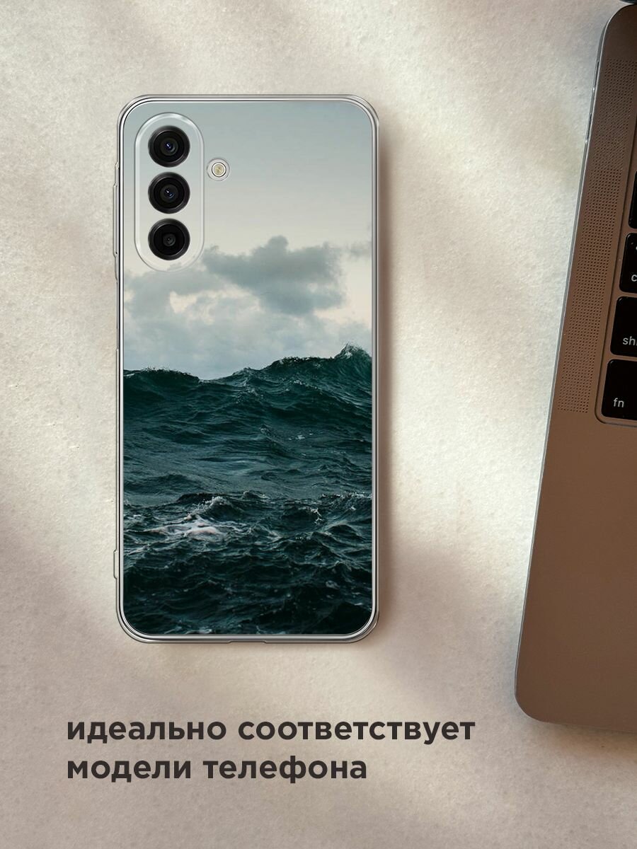 Чехол на Samsung Galaxy A17/A18 / Самсунг А17/А18 с принтом "Волны 11" — фото 1
