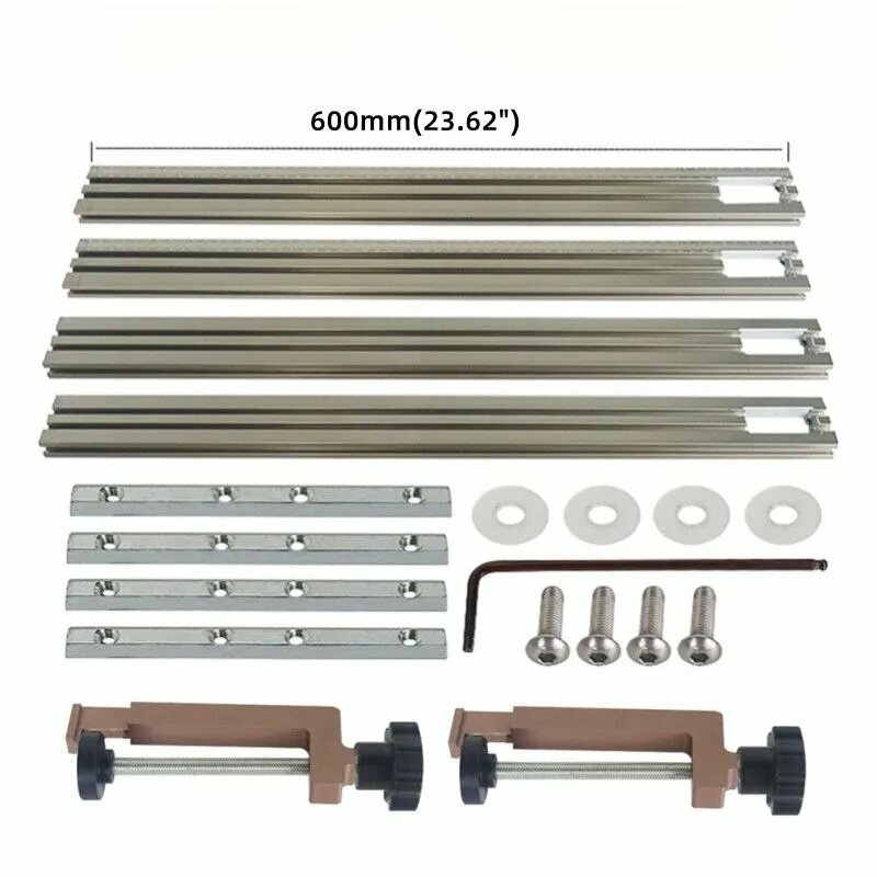 Направляющая станка для обрезки, Регулируемая опорная вспомогательная направляющая для гравировки канавок из алюминиевого сплава с фрезерной обработкой