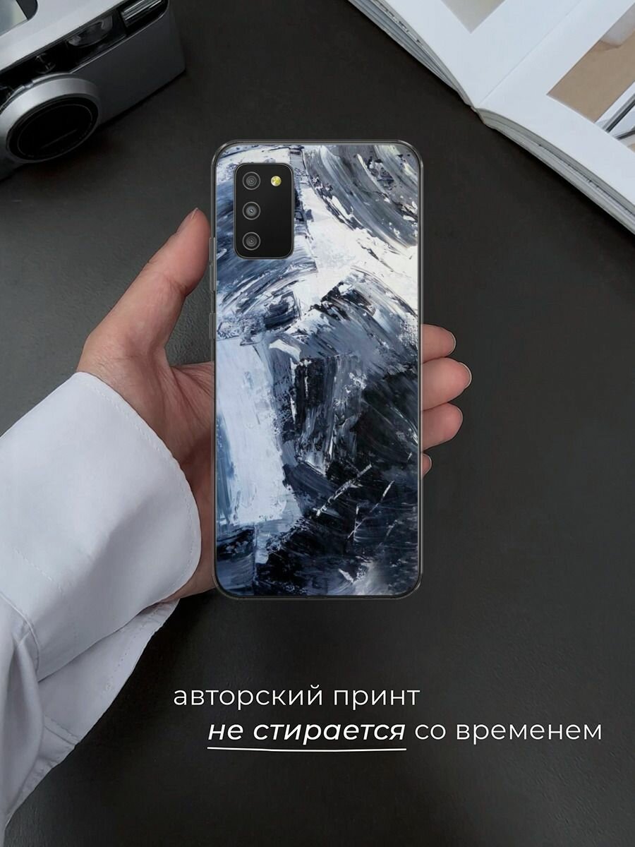 Чехол на Samsung Galaxy A02s / Самсунг Галакси A02s с принтом "Абстракция живопись" — фото 1
