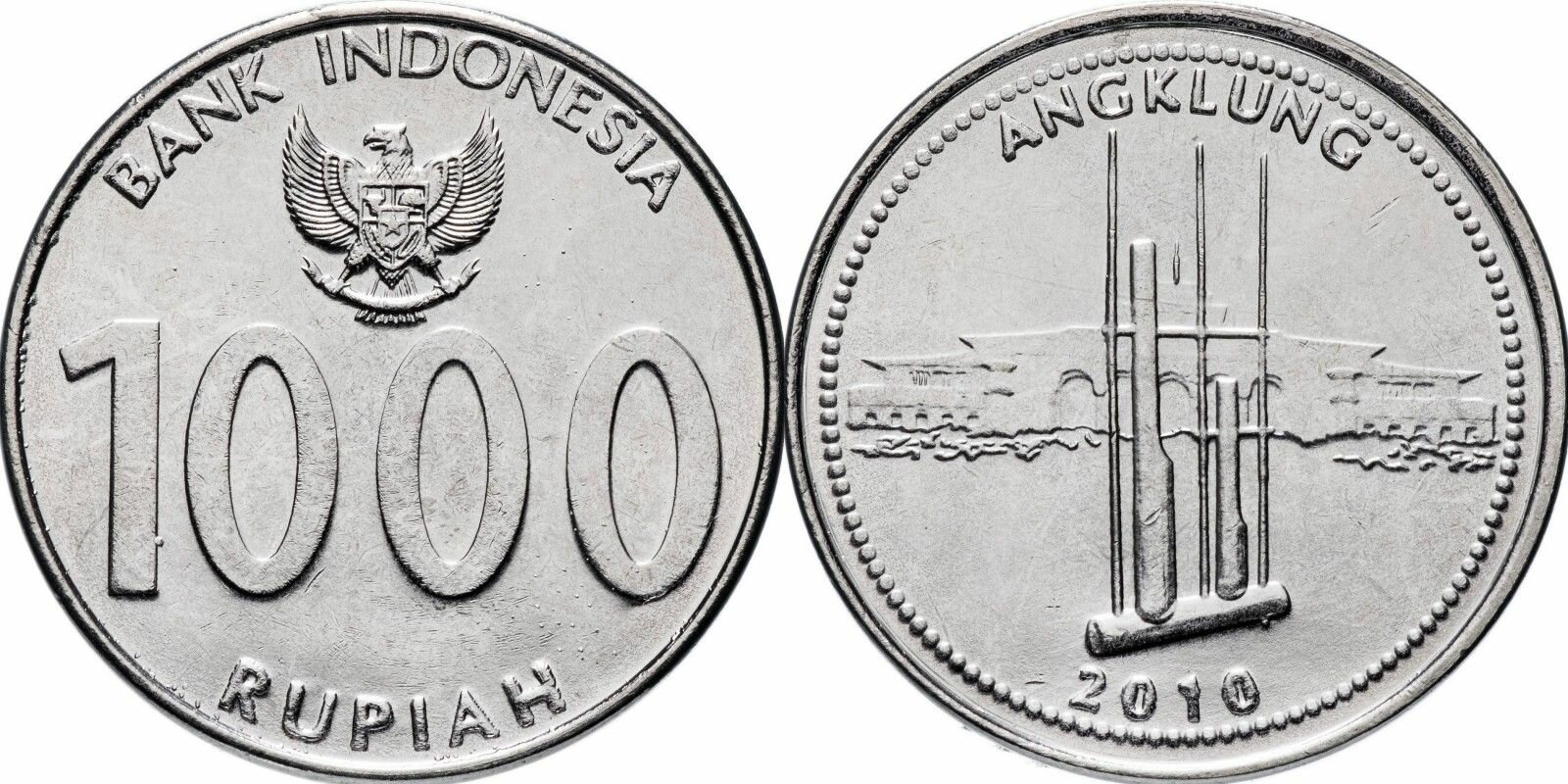 Индонезия 1000 рупий, 2010 Ангклунг XF