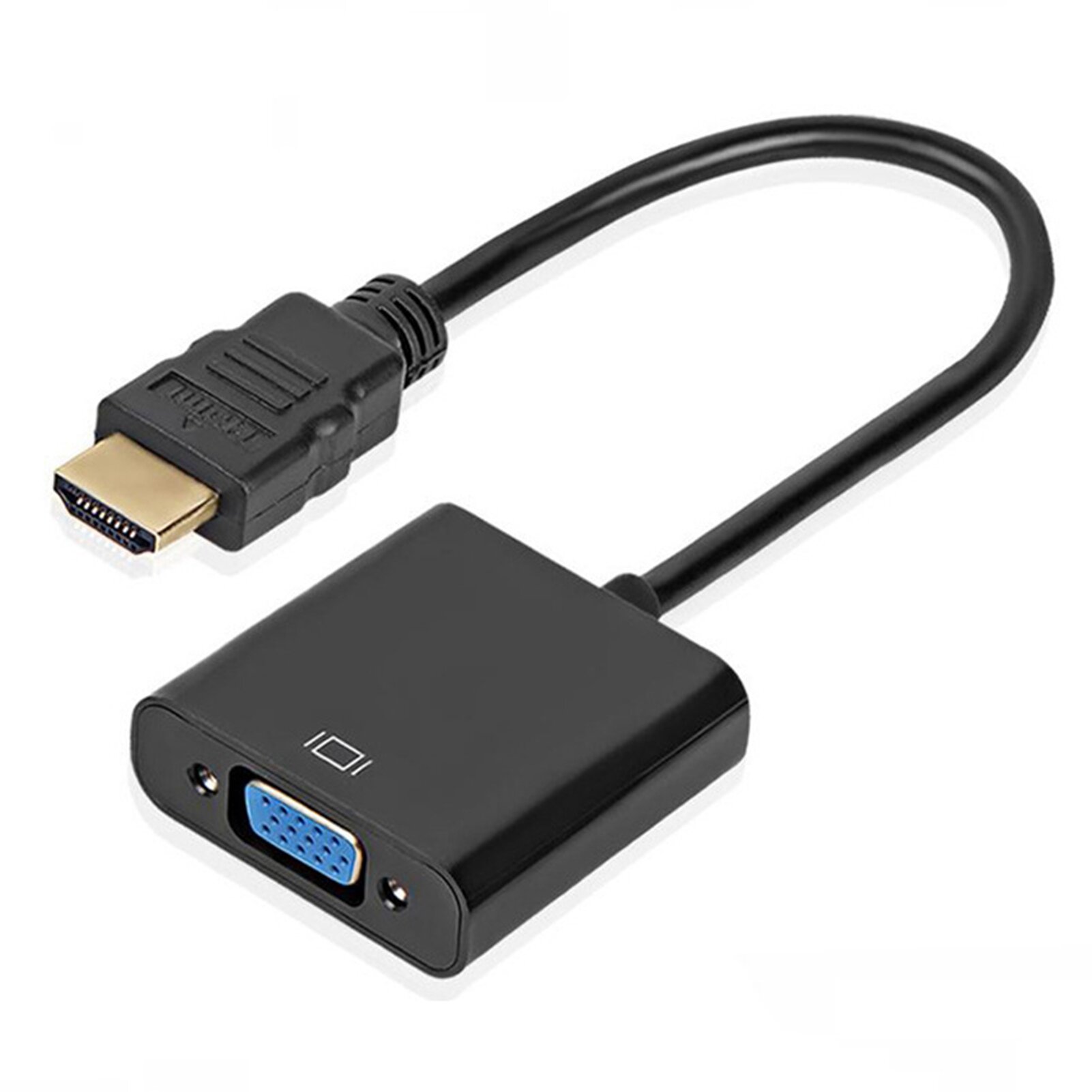 Кабель HDMI-VGA 1080P 9.3 дюйма черный