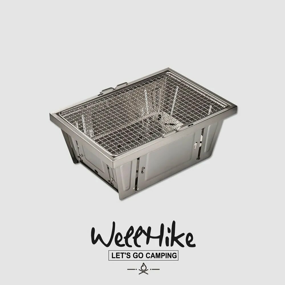 Складной гриль для барбекю WELLHIKE outdoor camping SWS one-unit IGT