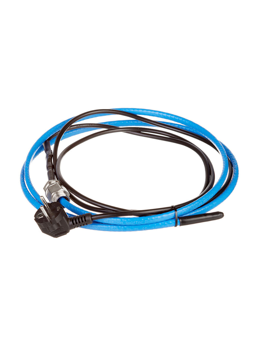 Кабель греющий для труб с питьевой водой 20 Вт 2 м с муфтой для ввода в трубу