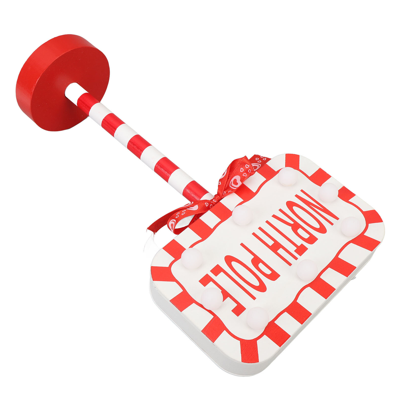 Светодиодный уличный фонарь Xmas, деревянный знак Северного полюса, настольный ночник на батарейках для домашнего офиса, праздничное украшение для вечеринки