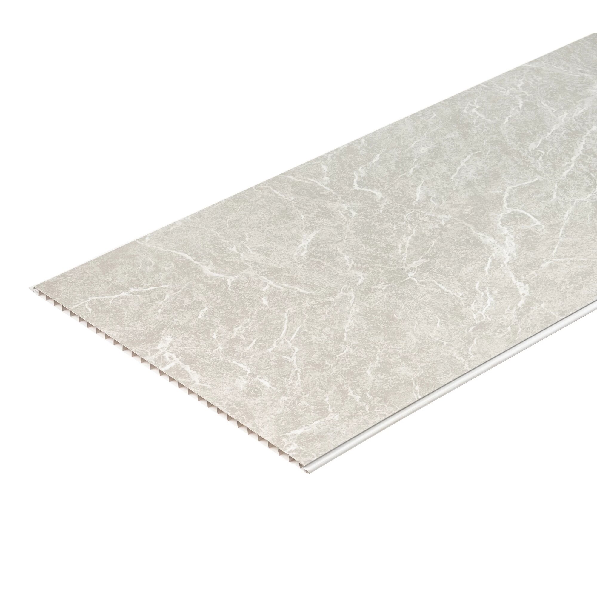 Панель ПВХ 375х2600х8 мм Venta бесшовная офсет венецианский мрамор серый 0,975 кв. м Venta VE375R 160H