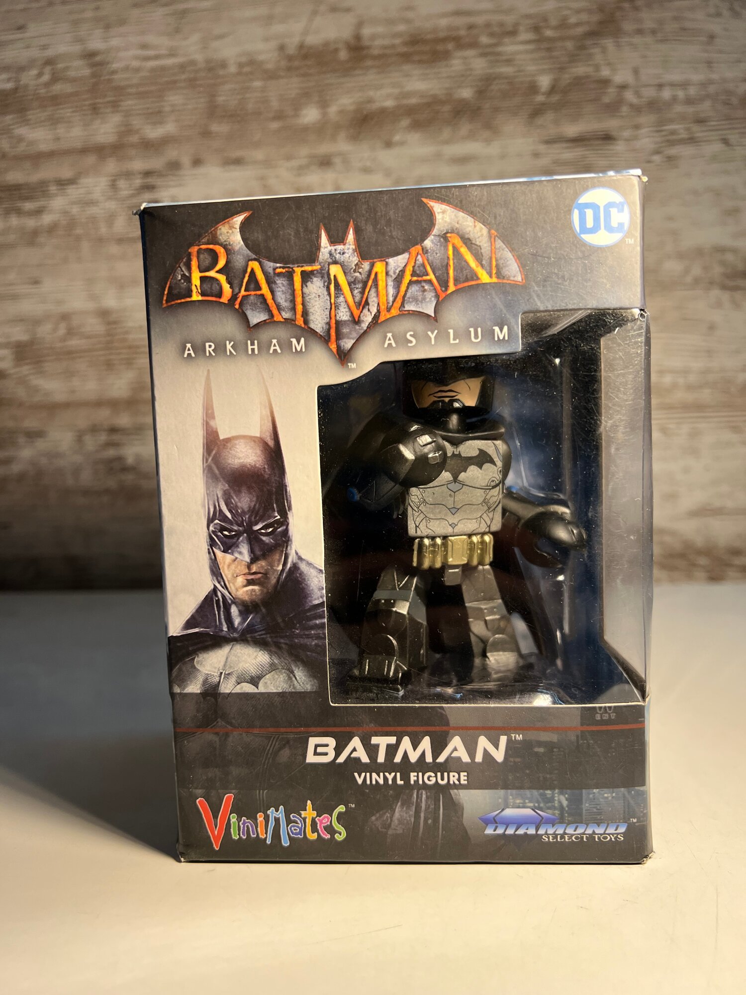 Фигурка Бэтмен, Batman vinyl figure, Batman Arkham Asylum, Vini Mates, 10 см от Diamond Select Toys